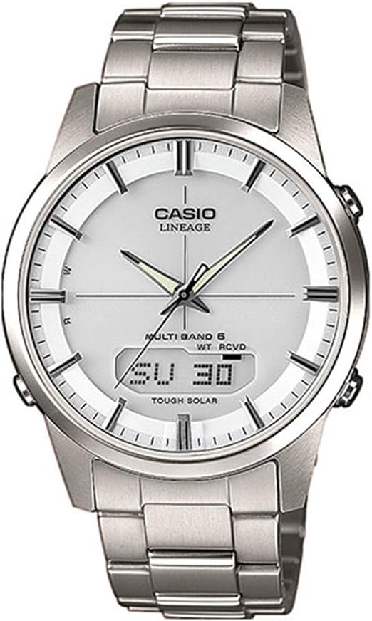 Casio Wave Ceptor Homme Analogique-Digital Quartz Montre avec Bracelet ...