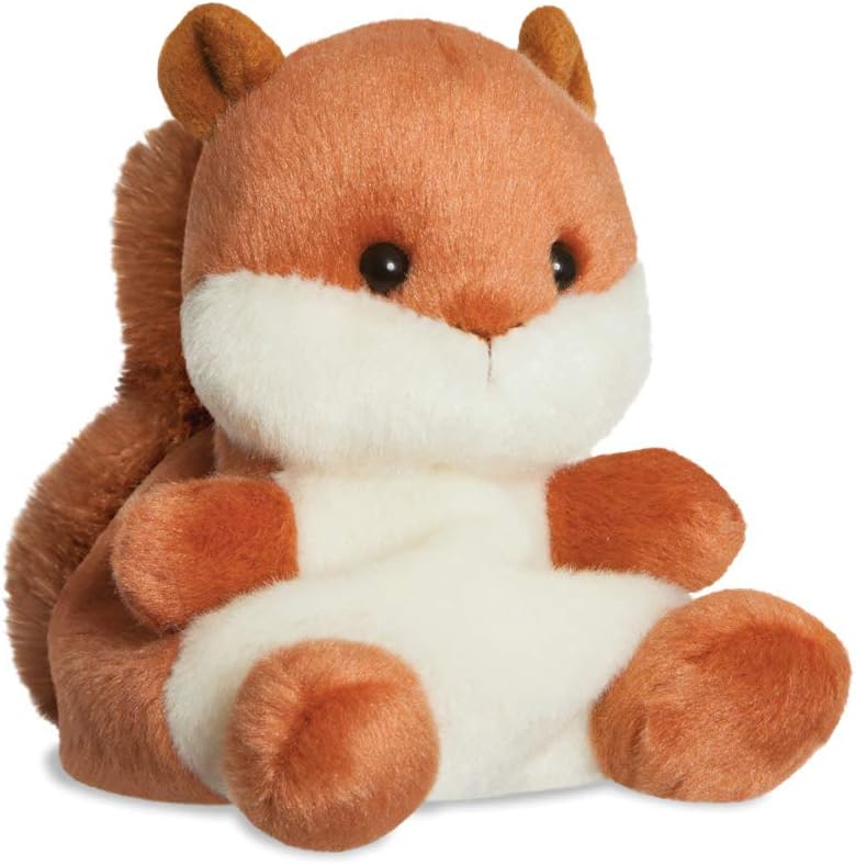 AURORA, 61352, Palm Pals Nibbles Squirrel, 5In, Soft Toy, Brown & Beige ...