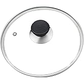 Amazon.com: Glass Lid for Frying Pan Tempered Glass Pot Lid with ...
