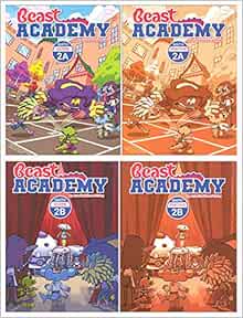 Art of Problem Solving: Beast Academy 2A + 2B Books Set (4 Books) - 2A ...