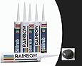 Anthracite Grey Premium Silicone Caulk Mastic Sealant RAL 7016: Amazon ...