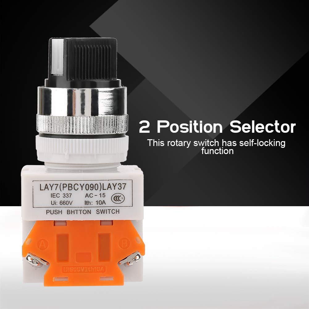 2 Position Maintained Rotary Switch, Self-Locking Rotary Switch 2 ...