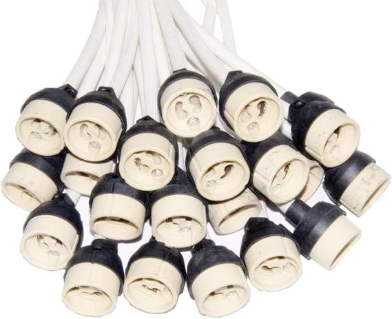 12 GU10 Lamp Holder Base New Regulation Bulb Connector 240v GU10 Mains ...