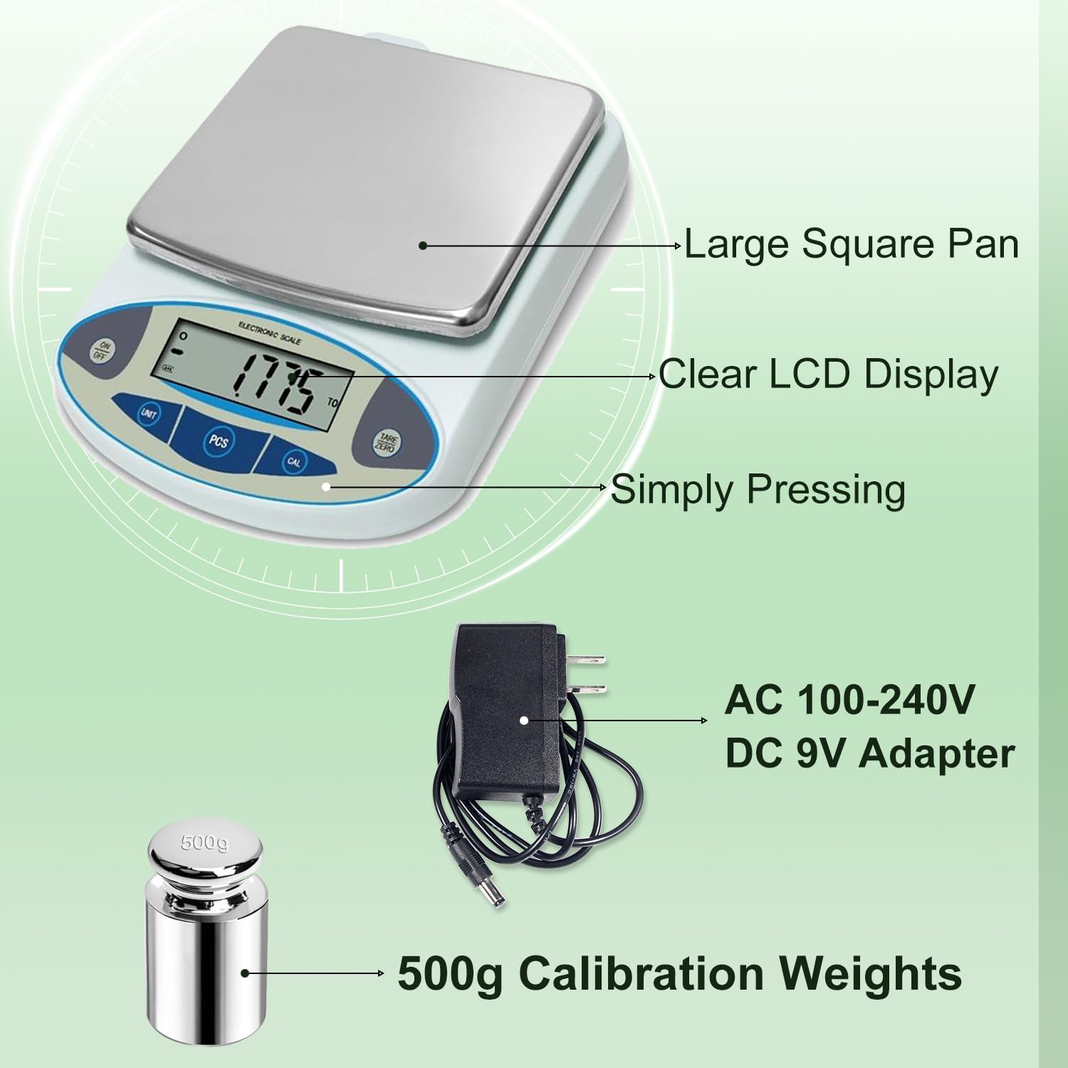 Lab Scale 6000g X 0.01g Accuracy 0.01 High Precision Electronic ...