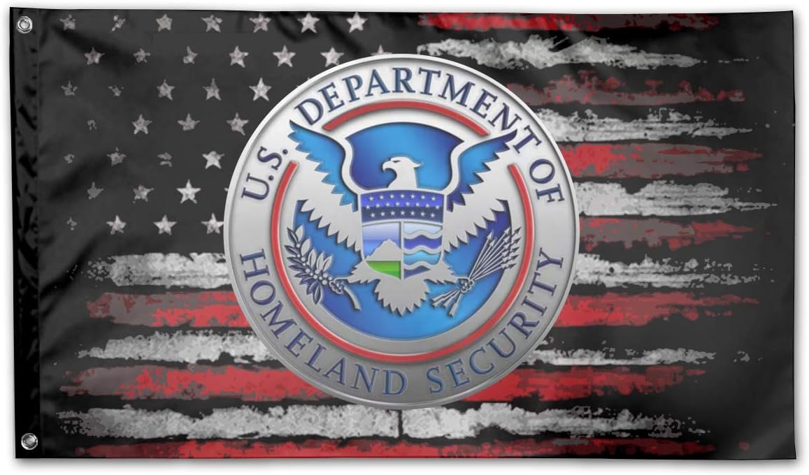 JANLAGERFLAG 3x5 Foot Department of Homeland Security American Flag ...