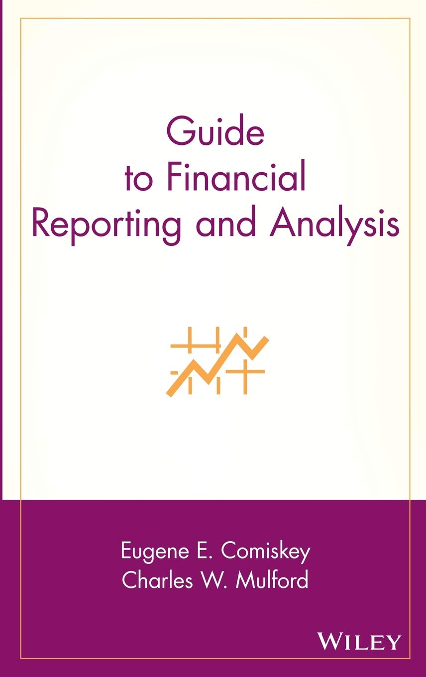 Guide To Financial Reporting And Analysis Ansh Book Store