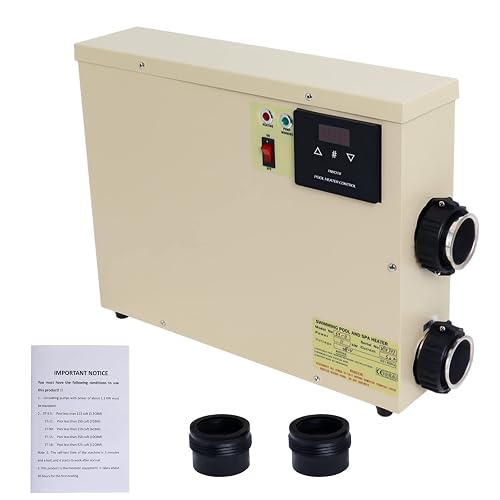 Swess Electric Pool Heater 11KW 240V Above Ground Pool Heater Swimming ...