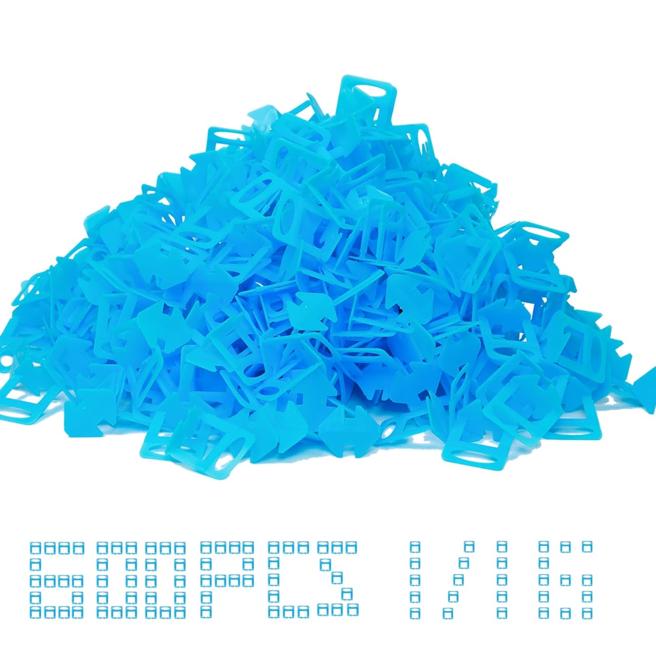 PavePoP Tile Leveling System Spacer - 600-Piece DIY Premium Blue Tile ...