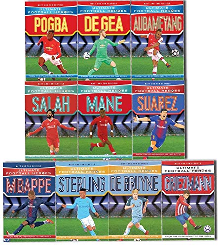 Ultimate Football Heroes Series 2 Collection 10 Books Set (Mane, Salah ...