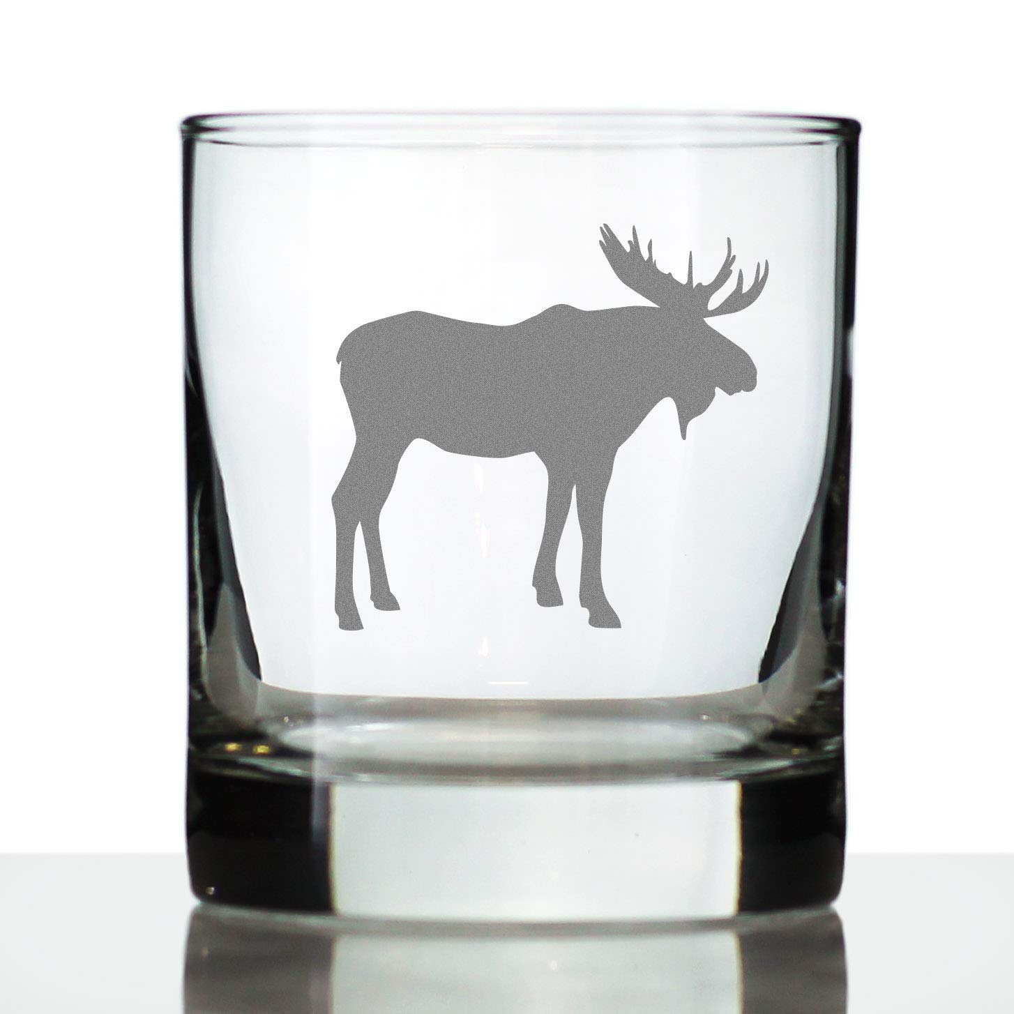Amazon.com: Moose Whiskey Rocks Glass - Cabin Themed Gifts or Rustic ...