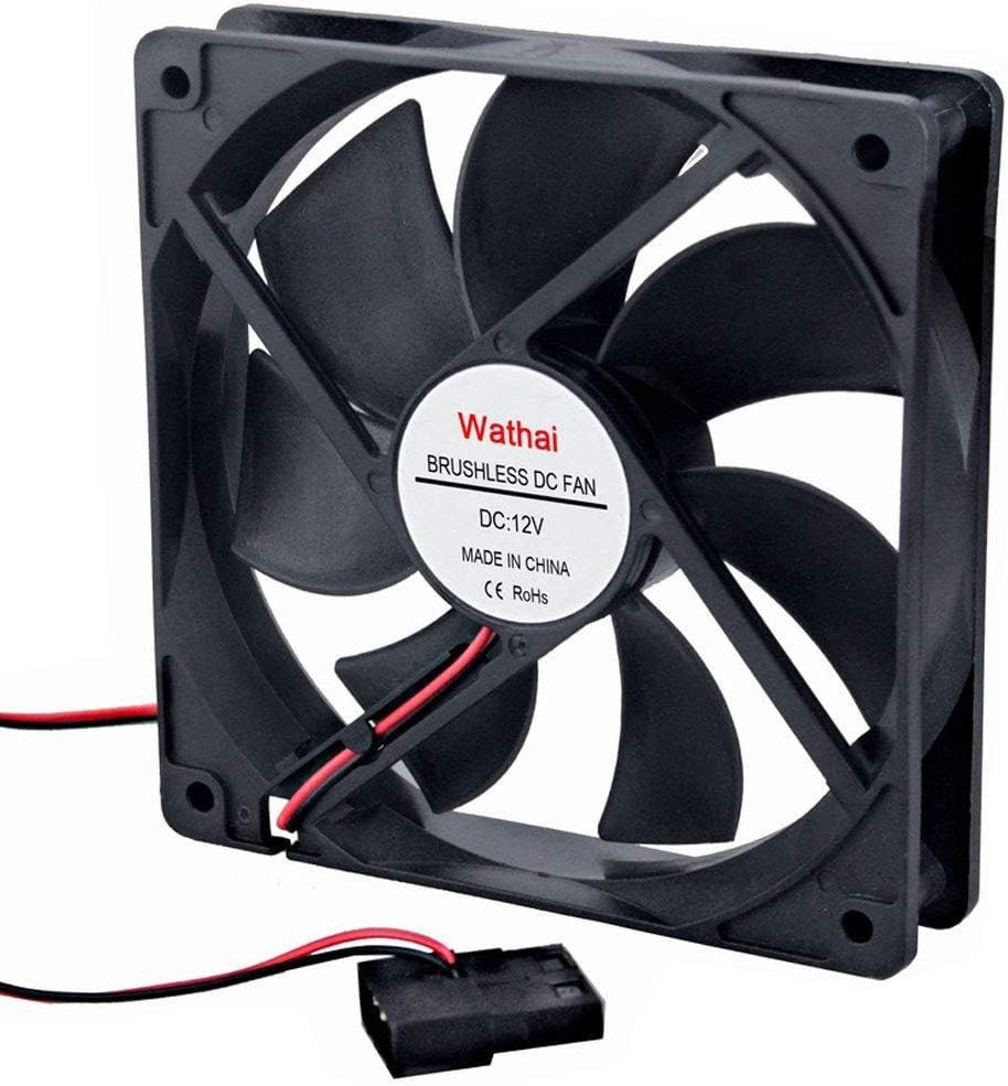 Wathai Fan With Speed Controller Wathai 120Mm X 25Mm AC Powered ...