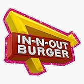Amazon.com: in-N-Out Logo Sticker Vinyl Bumper Sticker Decal Waterproof ...