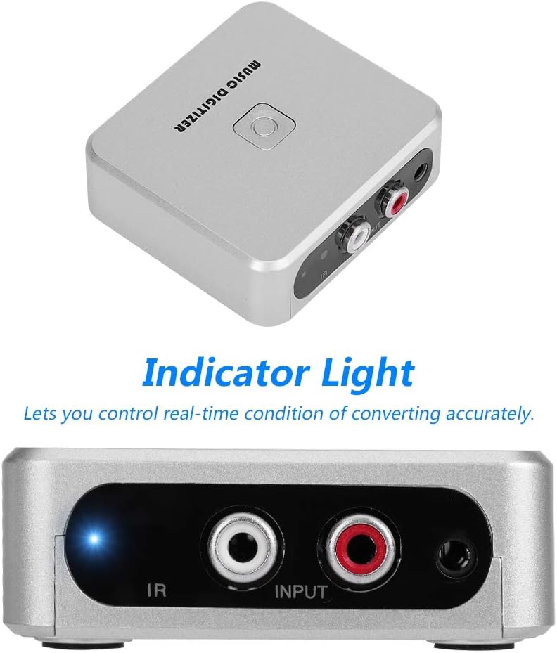 USB Audio Recorder Box, 128Kbps 3.5mm RCA Left & Right Channels Audio ...