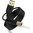Amazon.com: Printer Cable 10FT Long USB A to USB B 2.0 Cable High Speed ...