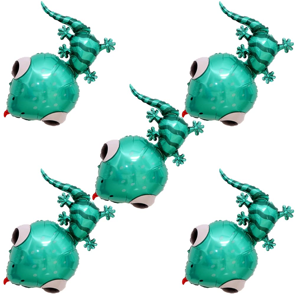 HORUIUS Gecko Balloon Gecko Foil Mylar Balloons for Baby Shower Kids ...