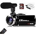 Amazon.com : Vmotal Video Camera Camcorder with Microphone, 2.7K HD 42. ...