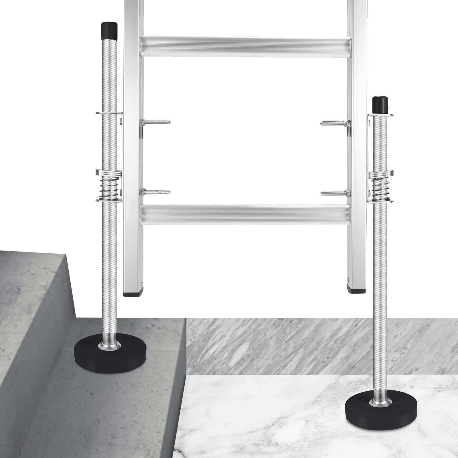 Mua 20'' Ladder Leveler Pair with Engraved Anti-Slip Pattern Steel Pole ...