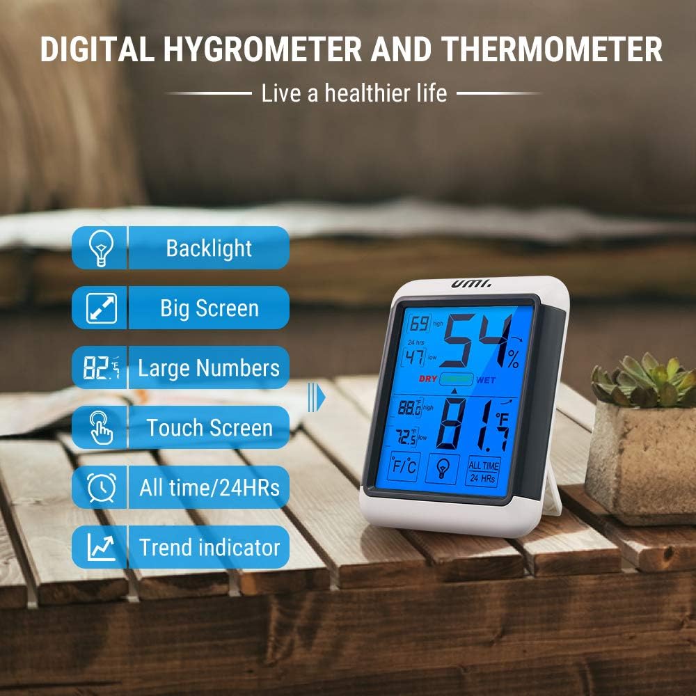 Umi. by Amazon – Digital Hygrometer Indoor Thermometer Humidity Gauge ...