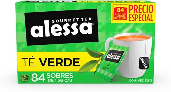 Alessa Gourmet Tea Té Verde, 84 Sobres de 1.5g c/u: Amazon.com.mx ...