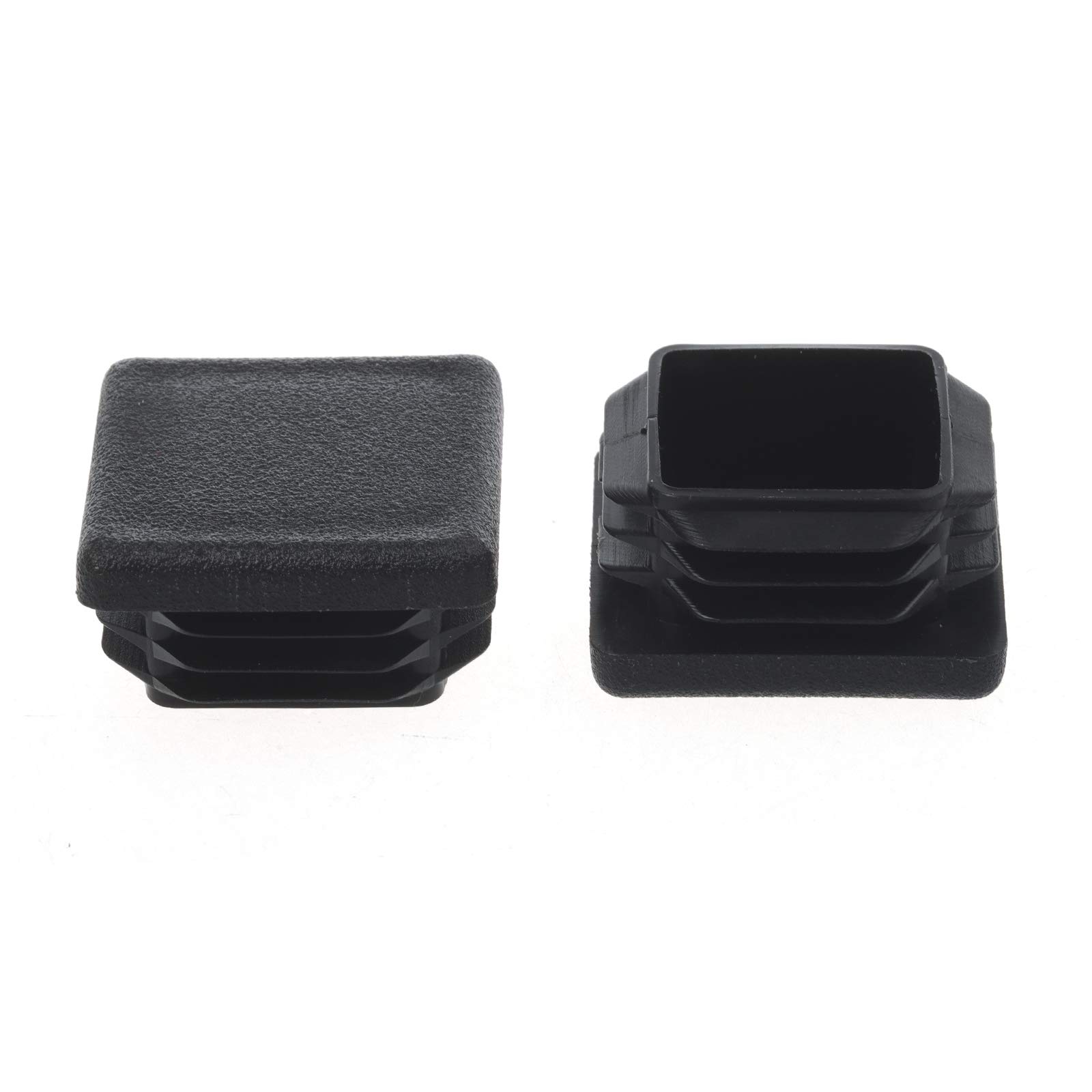 1 Inch Square Plastic Plug, End Caps for Tubing Pipe OD 1" x 1" (not ID ...