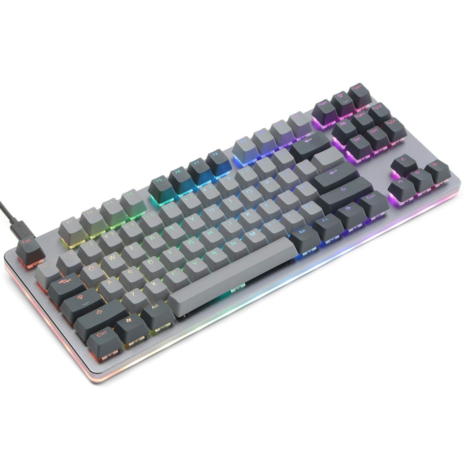 Mua DROP Massdrop CTRL Mechanical Keyboard Grey Halo Clear trên Amazon ...