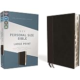 NIV, Personal Size Bible, Large Print, Leathersoft, Black, Red Letter ...