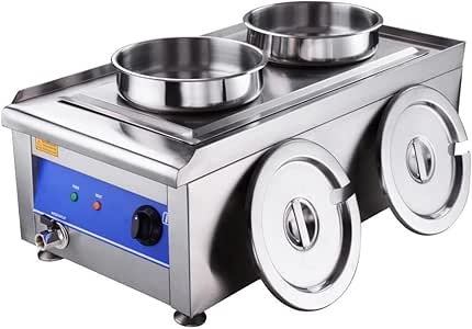 Amazon.com: Commercial Electric Food Warmer Stainless Steel Countertop ...