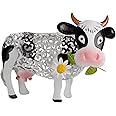 Amazon.com: DULRLLY Solar Cow Lights Outdoor Solar Lamp, Resin Cow ...