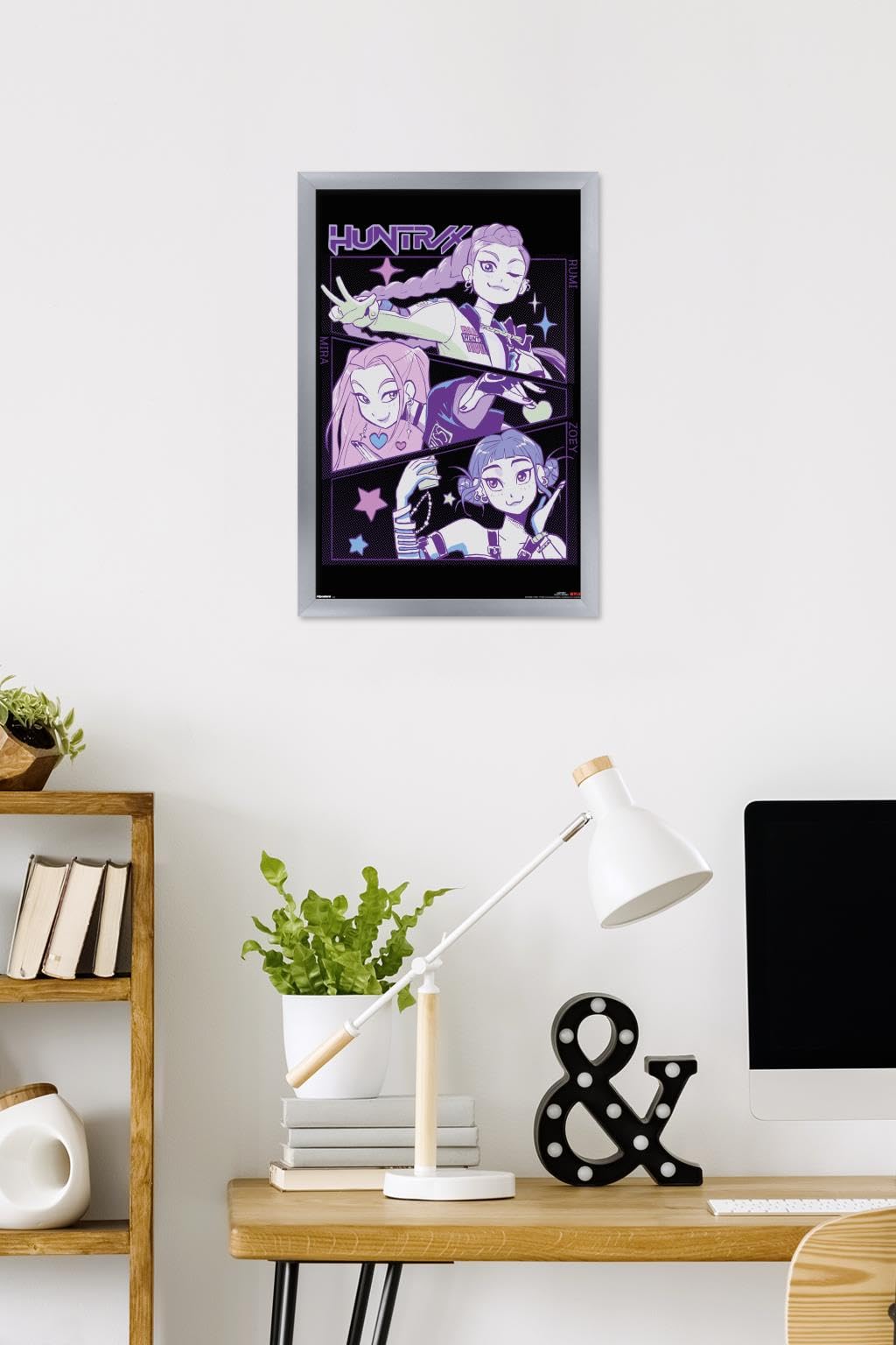 Netflix KPop Demon Hunters (2025) - Huntrix Illustration Wall Poster ...