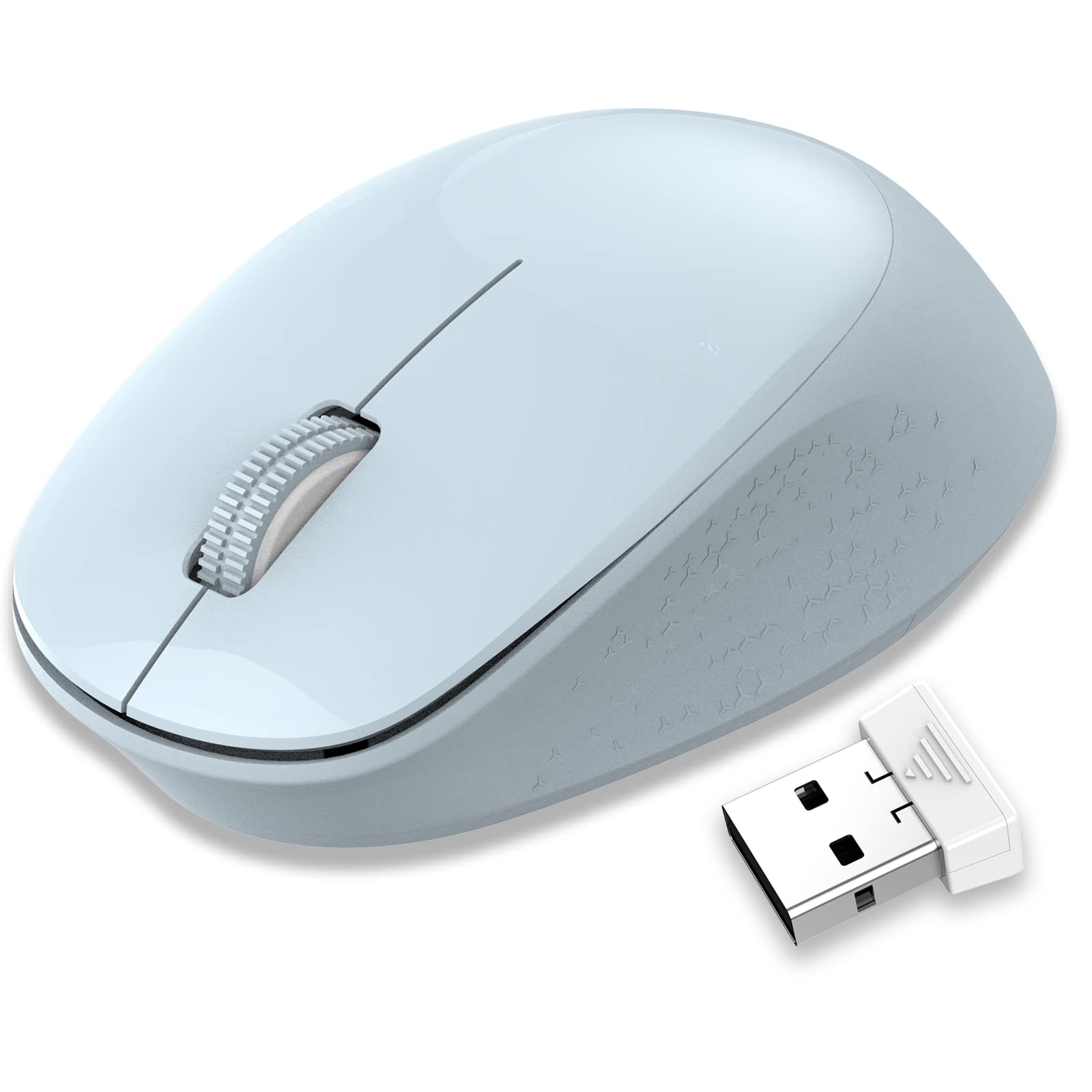 LeadsaiL Wireless Mouse for Laptop, 2.4GHz Silent USB Mouse, Slim ...