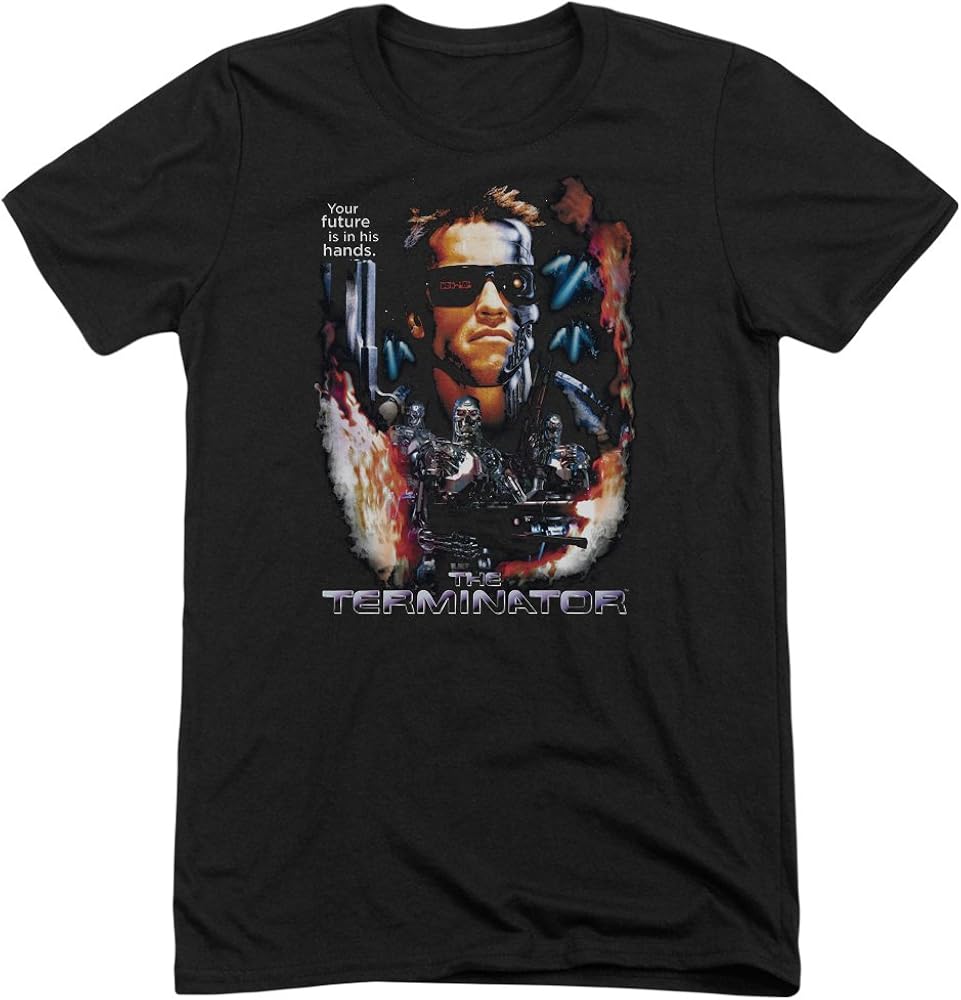 Terminator - Mens Your Future Tri-Blend T-Shirt, XX-Large, Black ...