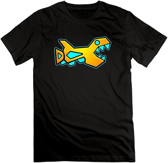 2016 Newest Geometry Dash Short Sleeve 100% Cotton Crew Neck Shirt For ...