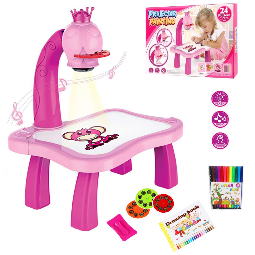Mua Projector Track and Draw Toy, Children's Drawing Projector Table ...