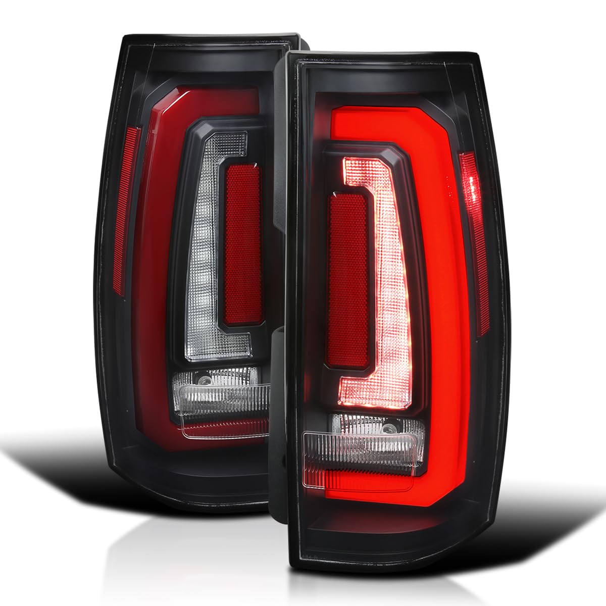 Mua SPEC-D TUNING Matte Black Tail Lights w/Red LED Sequential Turn ...