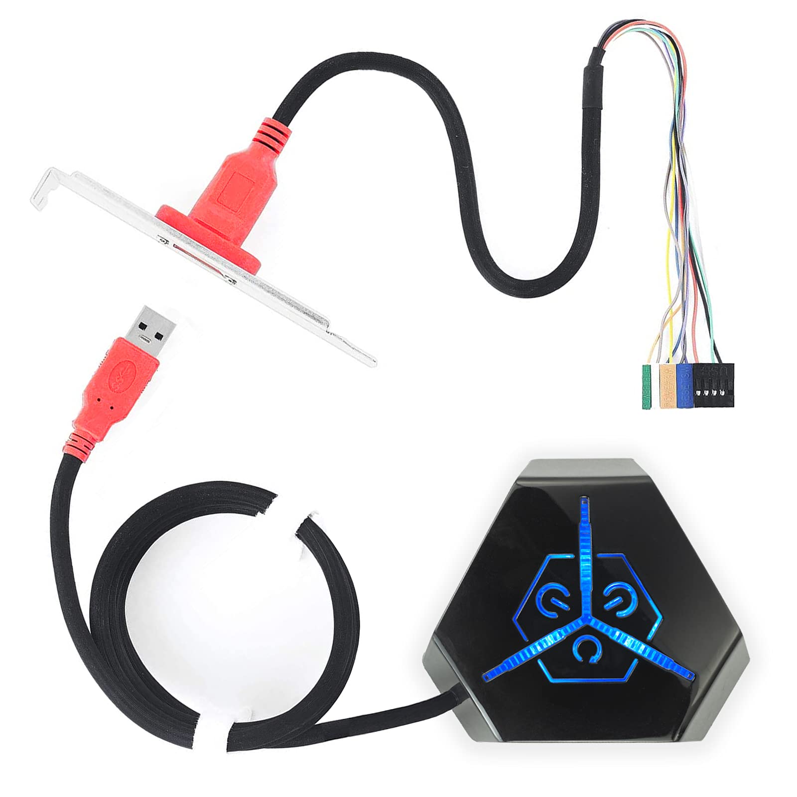 Mua External PC Power Button, Eiszuso ATX Power Switch with USB PC ...