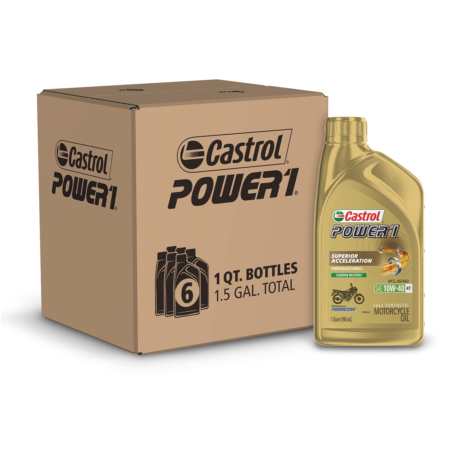 Mua Castrol Power1 4T 10W-40 Full Synthetic Motorcycle Oil, 1 Quart ...