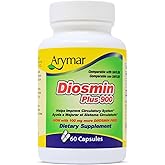 Amazon.com: Arymar Diosmin Plus 500, Circulatory System Support (60 ...