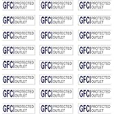 Amazon.com : GFCI AFCI Protected Outlet Receptacle Plates Label Sticker ...