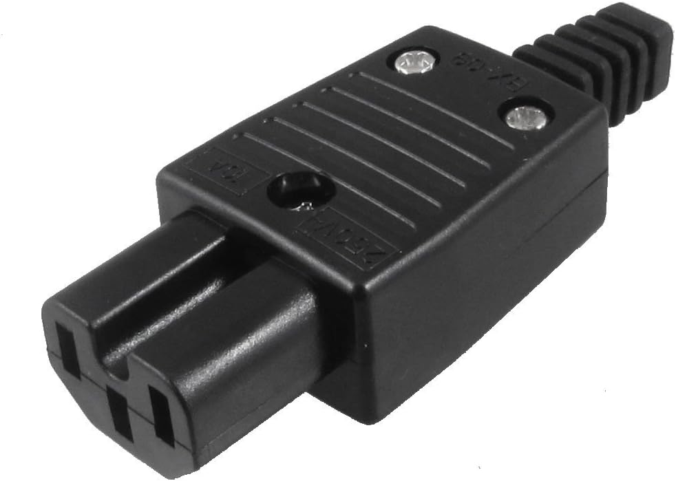 SODIAL (R) Black IEC320 °C15 Female Outlet Socket Power Adapter ...