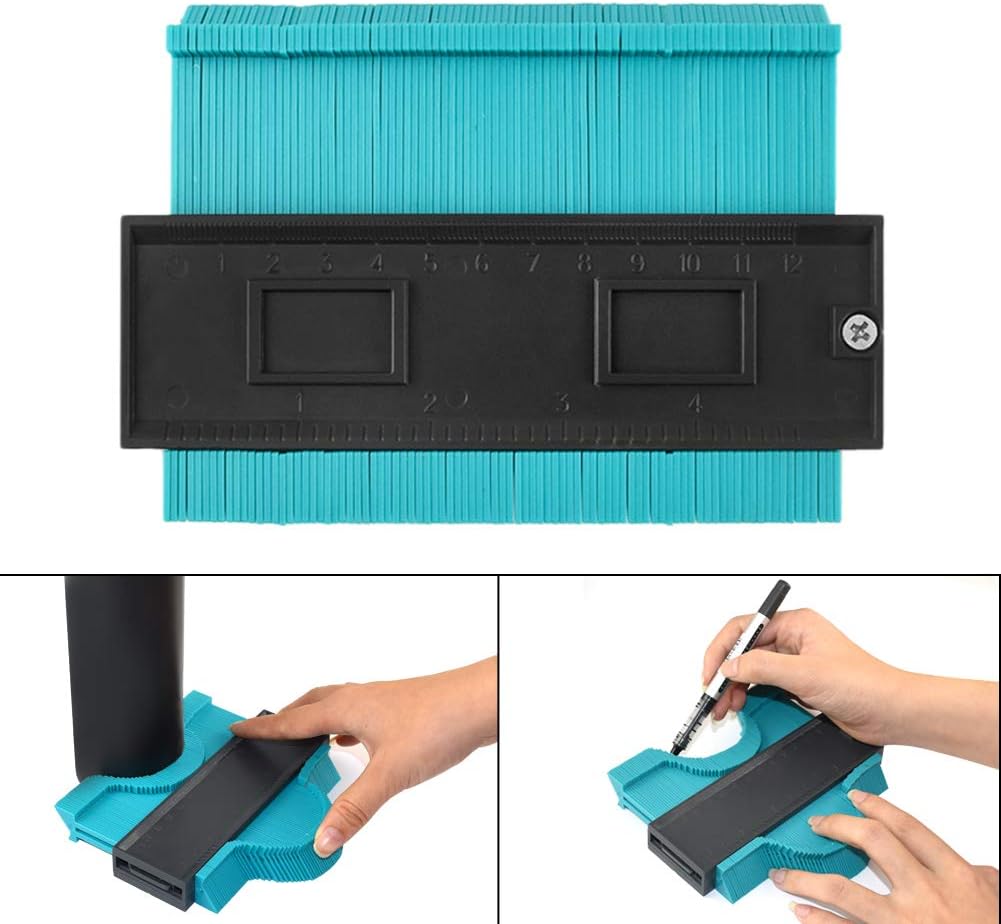 Ansblue Plastic Contour Copy Duplicator,Ruled Contour Duplication Gauge ...