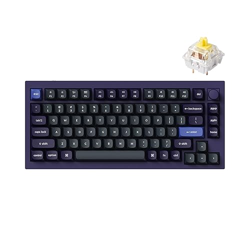 Keychron Q1 Wired Custom Mechanical Keyboard Knob Version, 75% Layout ...
