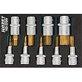 HAZET 163-220/13 Hexagon Profile Screwdriver Socket Set - CVD-Tin Coated - Amazon.com