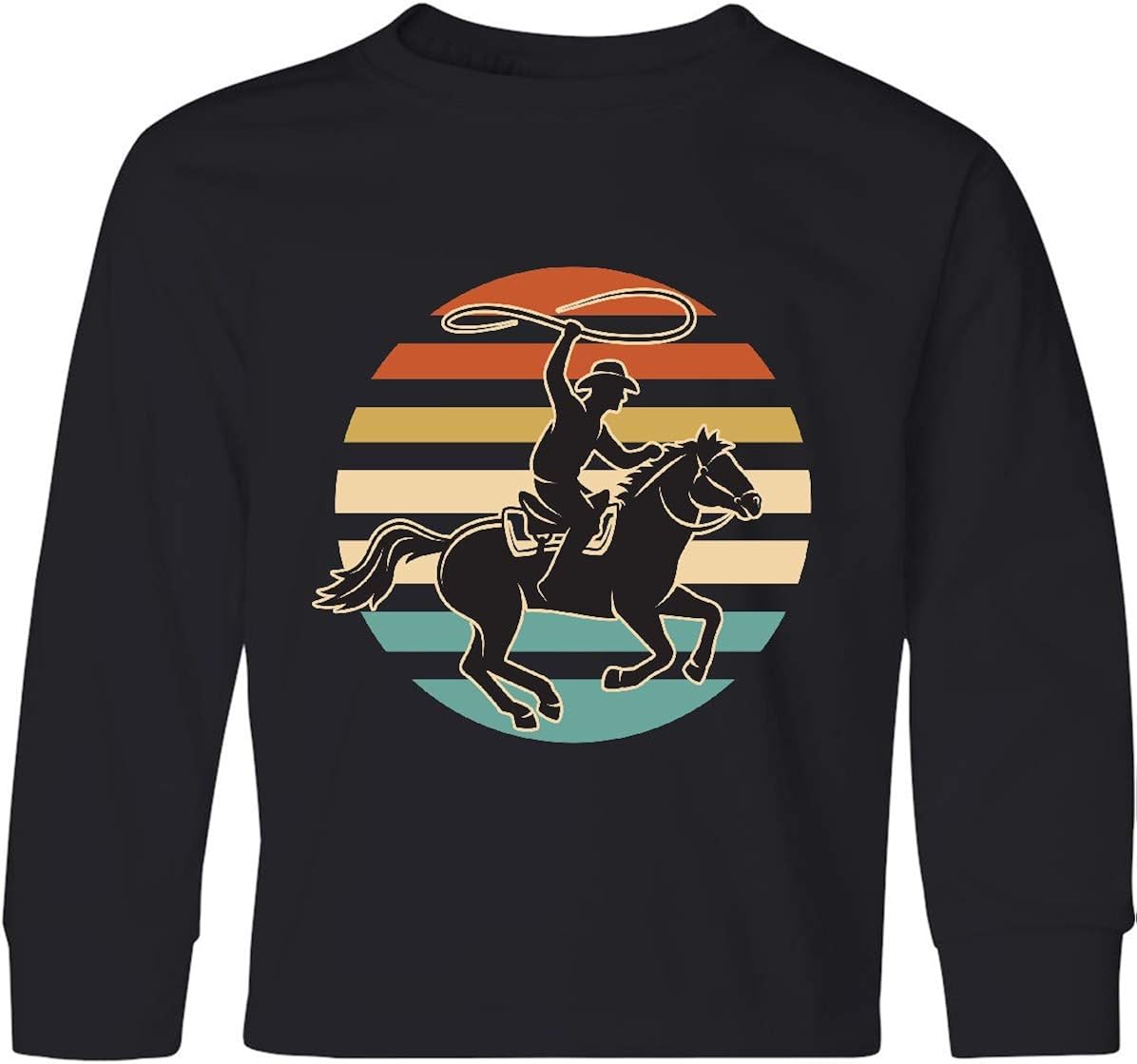 Amazon.com: inktastic Rodeo Team Roping Cowboy Youth Long Sleeve T ...