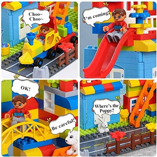 Yangers large plastic building blocks sets 238 pieces construction ...