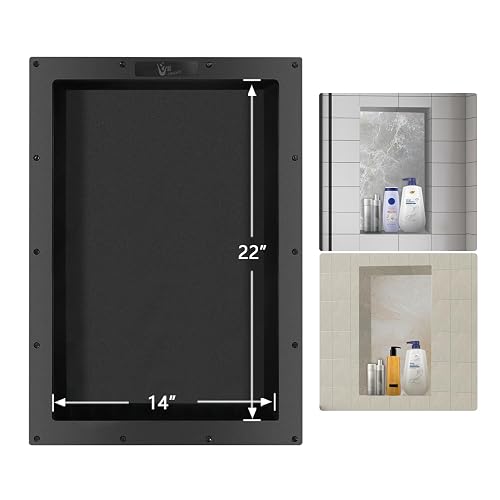 Uni-Green Ready Tile Shower Niche Shelf 17"X25"X4"（Inside 14"X22 ...