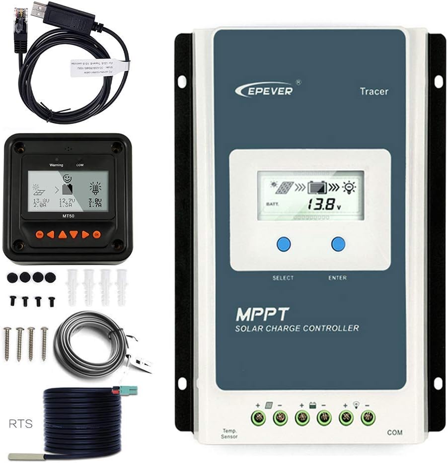 EPEVER MPPT 30A Solar Charge Controller 12V / 24V, Negatived Ground ...