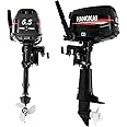Amazon.com: 4-Stroke 6.5HP Outboard Motor, 123CC Heavy Duty Outboard Boat Motor Engine Short ...