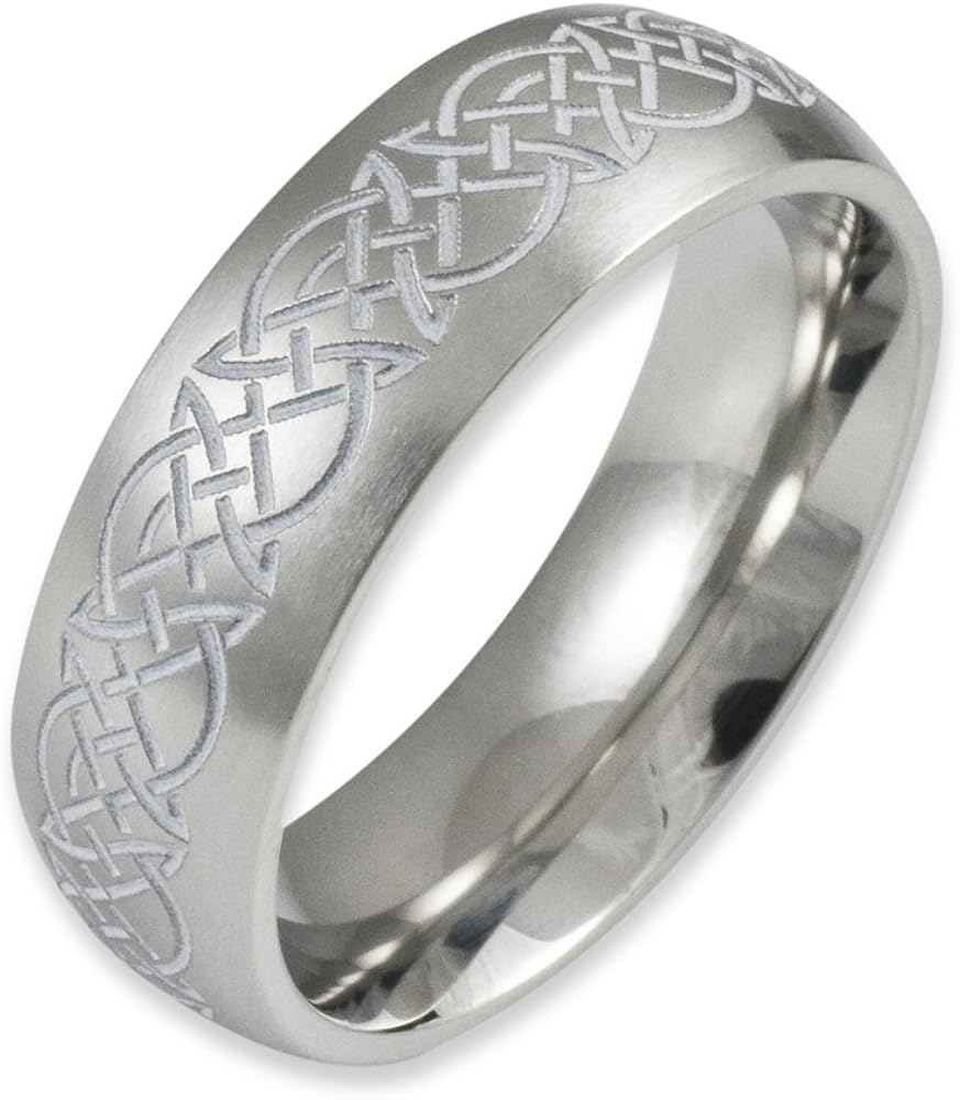 Herr der Ringe Jewelry Unisex-Ring Edelstahl Gr.50 (15.9) weiß 1021-050 ...