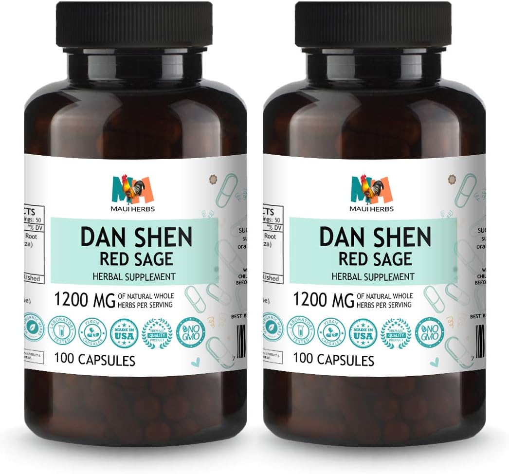 Dan Shen Red Sage 2x100 Capsules 1200 Mg Per Serving Organic Dan dan-shen-red-sage-2x100-capsules-1200-mg-per-serving-organic-dan