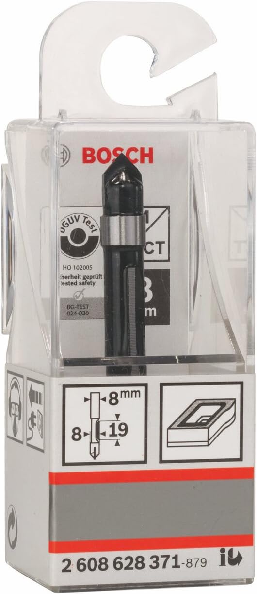 Bosch Professional 2608628371 Template Guide, Silver/Black, 8 x 19 x 8 ...